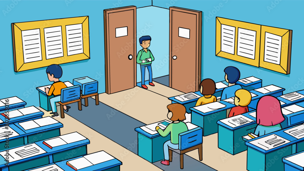 The tension in the air was palpable as students filed into the exam ...