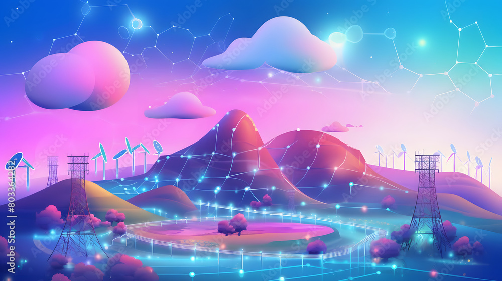 Energy Sector Connectivity Banner, Smart Grids and Energy Management ...