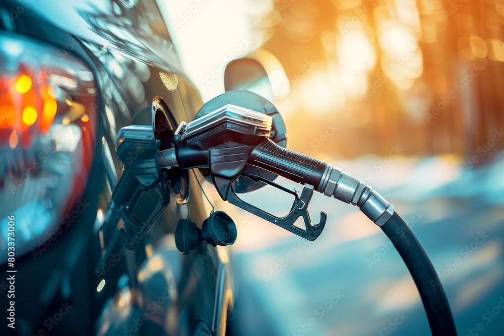 Gas station banner with copy space background for fueling cars with ...