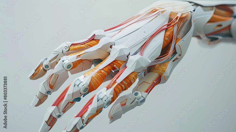 Artificial muscles in robotics shown through minimalist paper cutouts ...