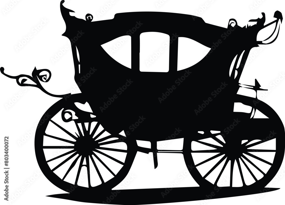 Carriage silhouette, Horse Carriage SVG, Coach Svg, Carriage Clipart ...