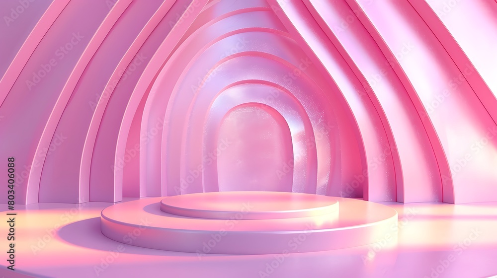 geometry obit around creative thinking with base pedestal dynamic wave ...