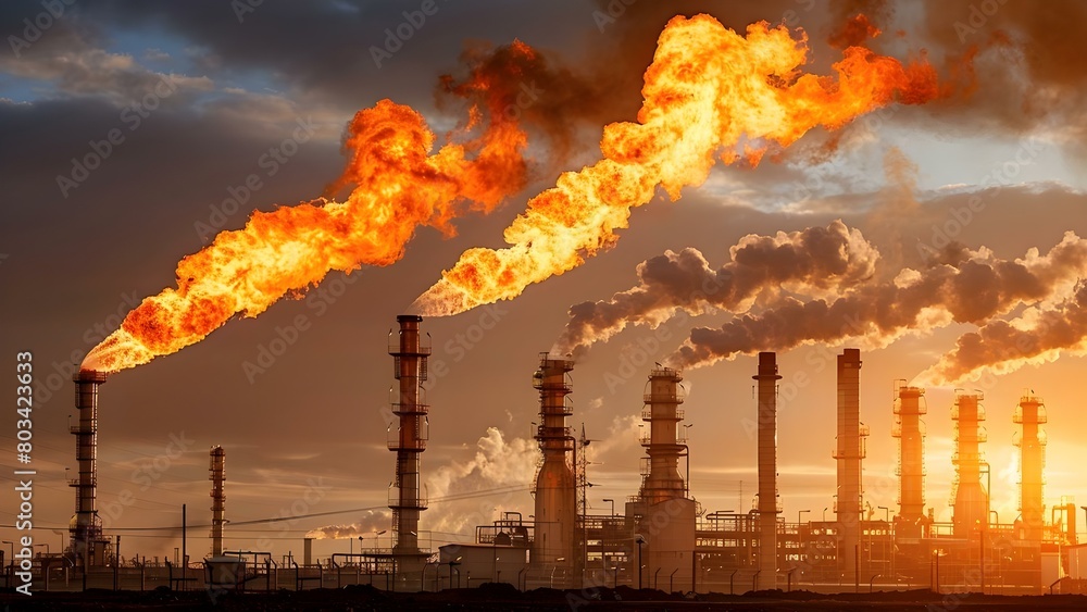 Emission of Combustion Byproducts from Oil Refinery Flare Stacks ...