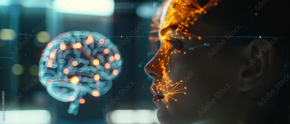 Enhance. Zoom in on the brain. Show pathways and connections. Isolate ...