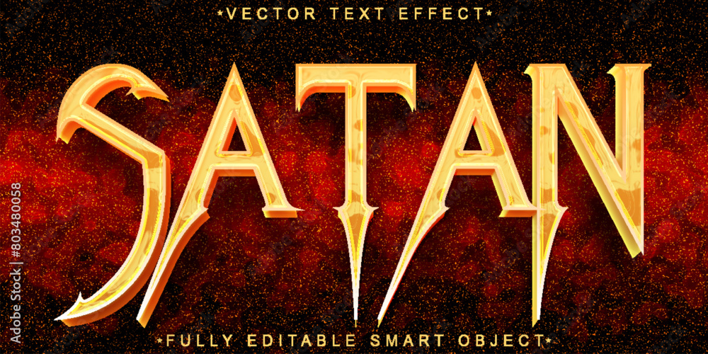 Shiny Flame Fire Satan Horror Devil Hell Vector Fully Editable Smart ...