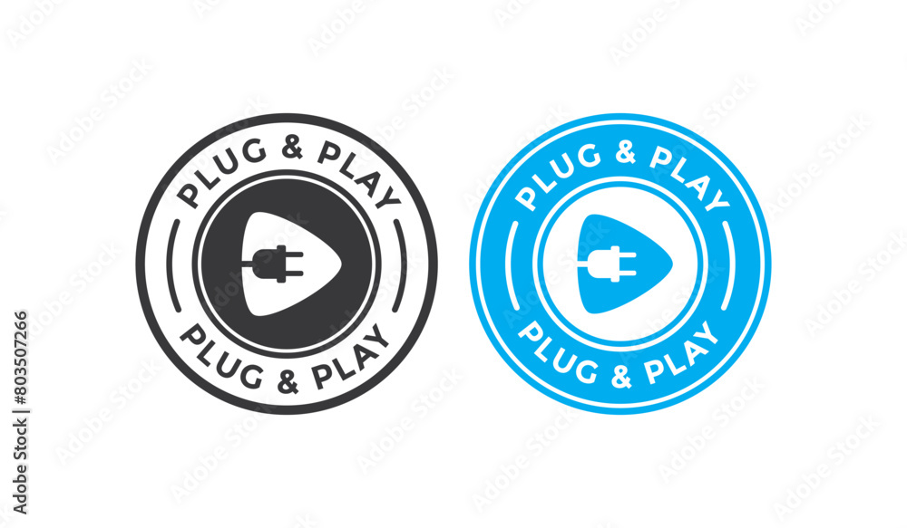 Plug and play badge. Suitable for Socket plug adapter, cable of energy ...