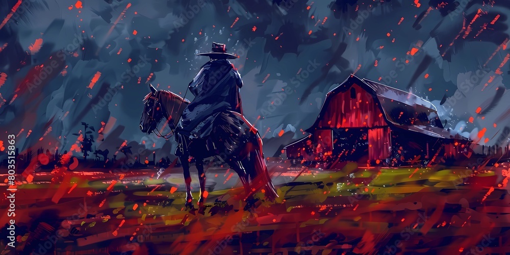 cowboy background image for country music, wild west, western Stock ...