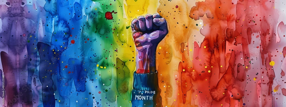 Pride fist lgbt gay rainbow hand lgbtq flag day fight. Fist pride lgbt ...