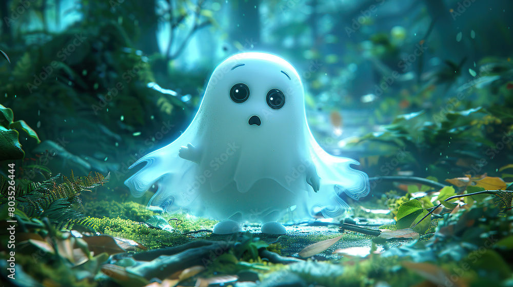 cartoon, ghost, spooky, character, haunted, animation, spectral ...
