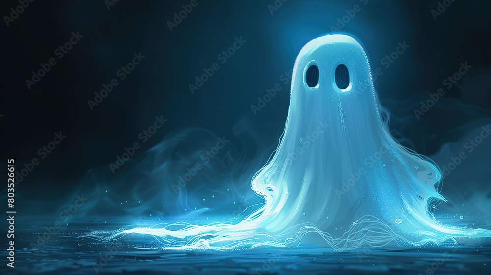 cartoon, ghost, spooky, character, haunted, animation, spectral ...