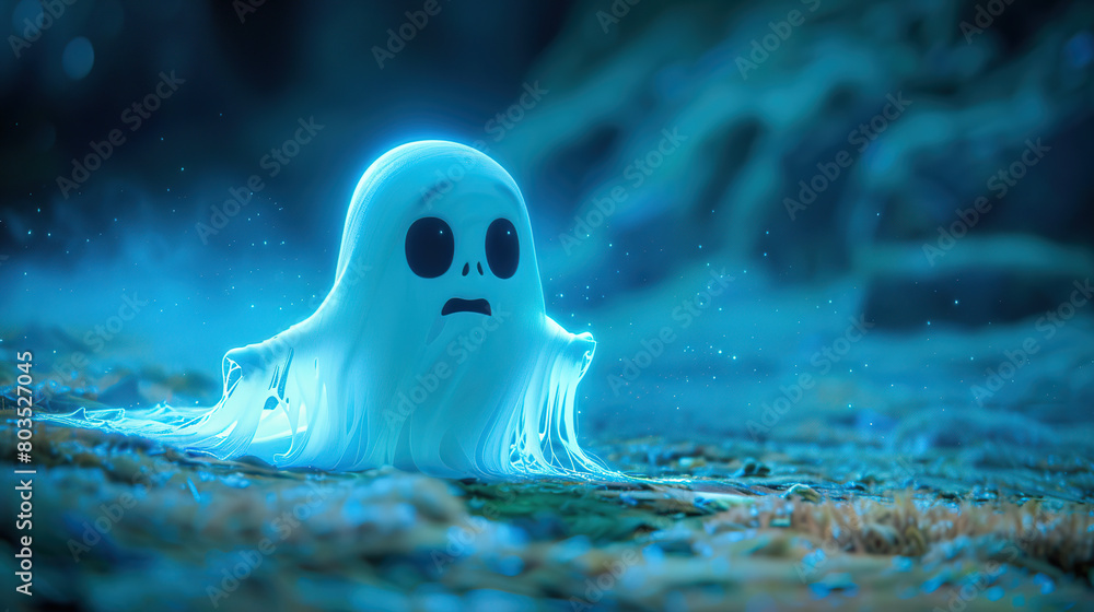 cartoon, ghost, spooky, character, haunted, animation, spectral ...