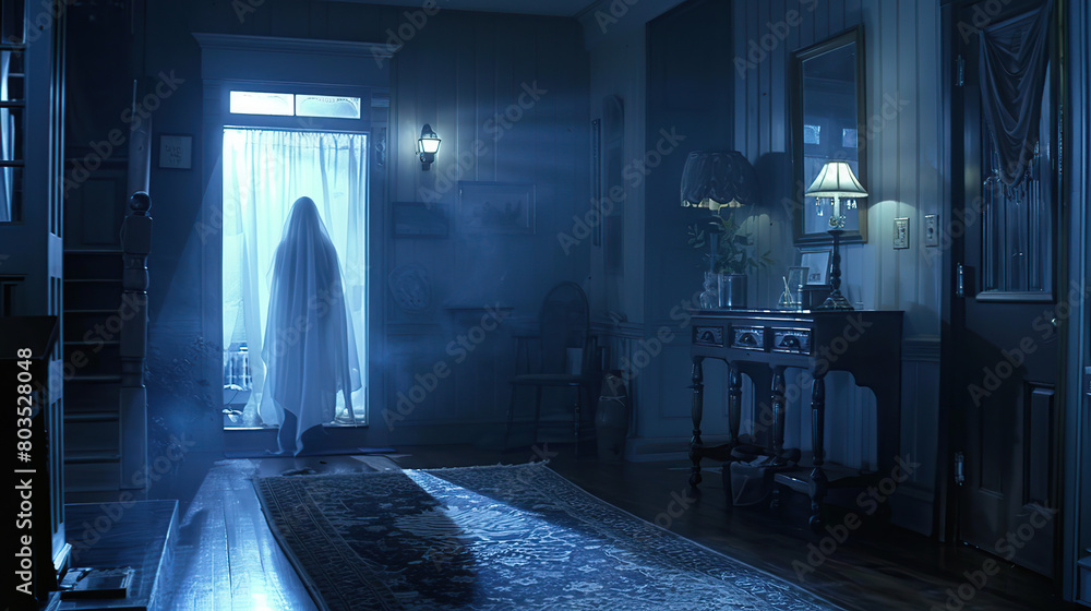 cartoon, ghost, spooky, character, haunted, animation, spectral ...