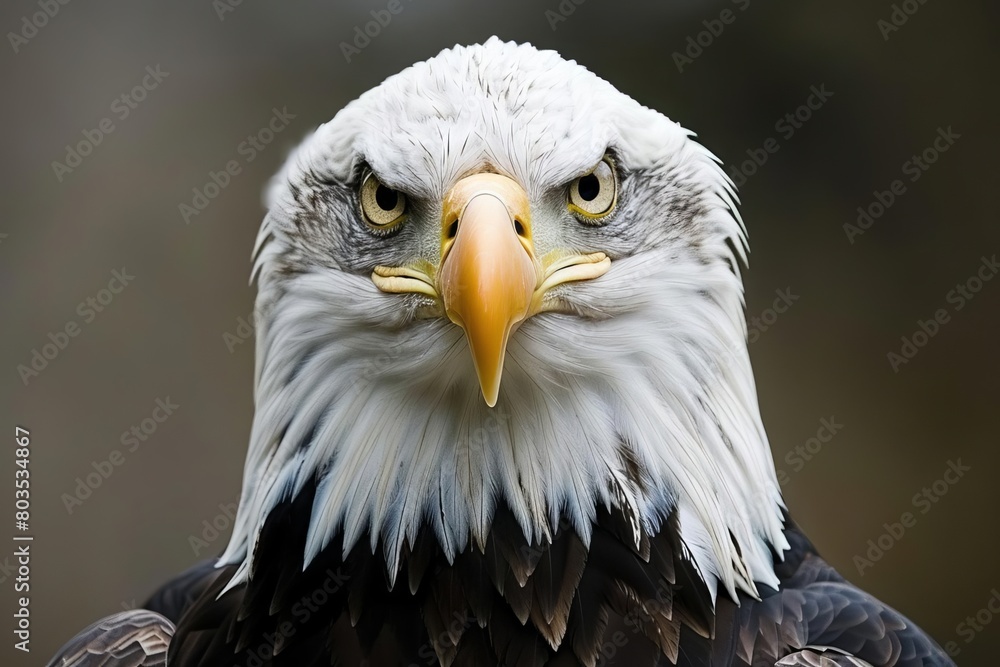 majestic bald eagle portrait powerful bird of prey closeup ...