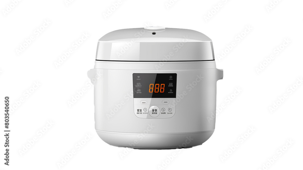 A smart rice cooker with a delay timer on a transparent background. PNG ...