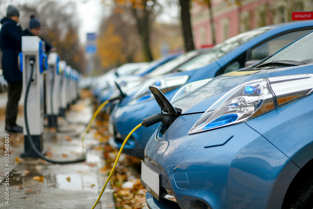long queues at overcrowded electric vehicle charging stations ...