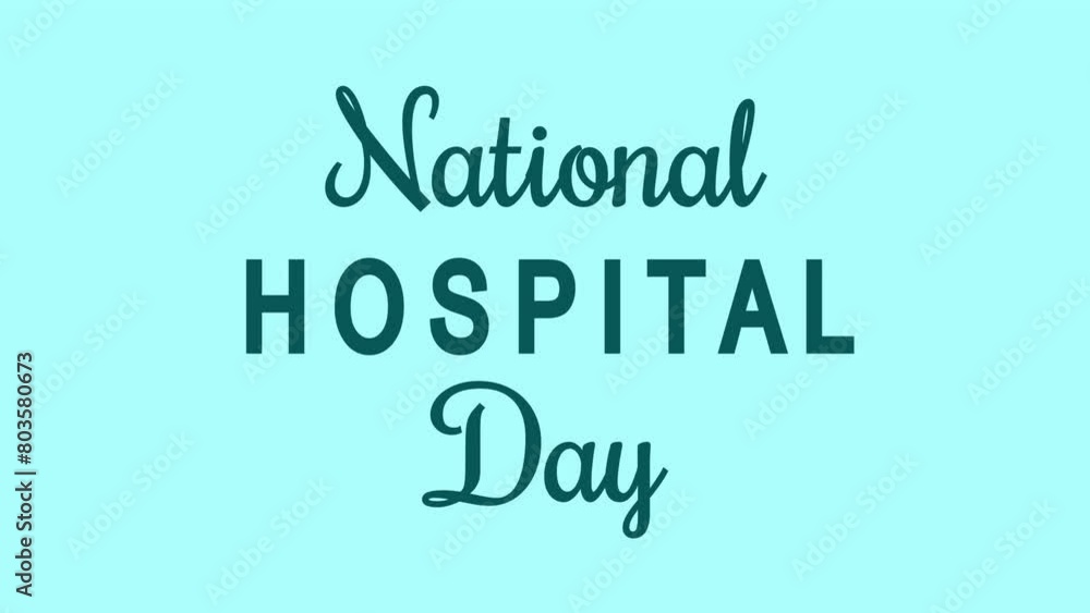 National Hospital Day Text Animation. Great for National Hospital Day ...