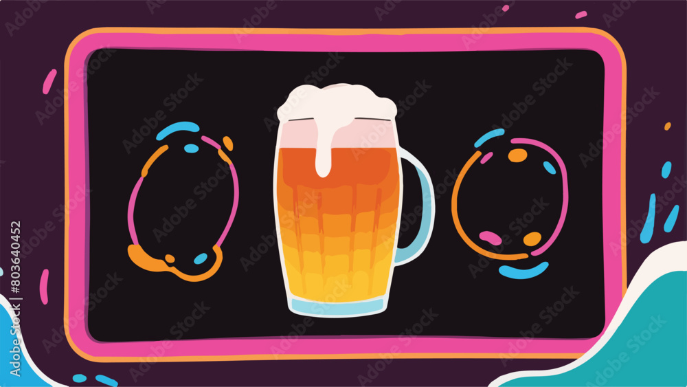 Beer-themed Background Designs - Vector Illustration Template of Beer ...
