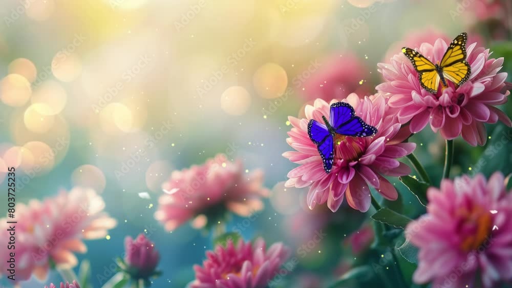 nature of flower in garden using as cover page background. pink flowers ...