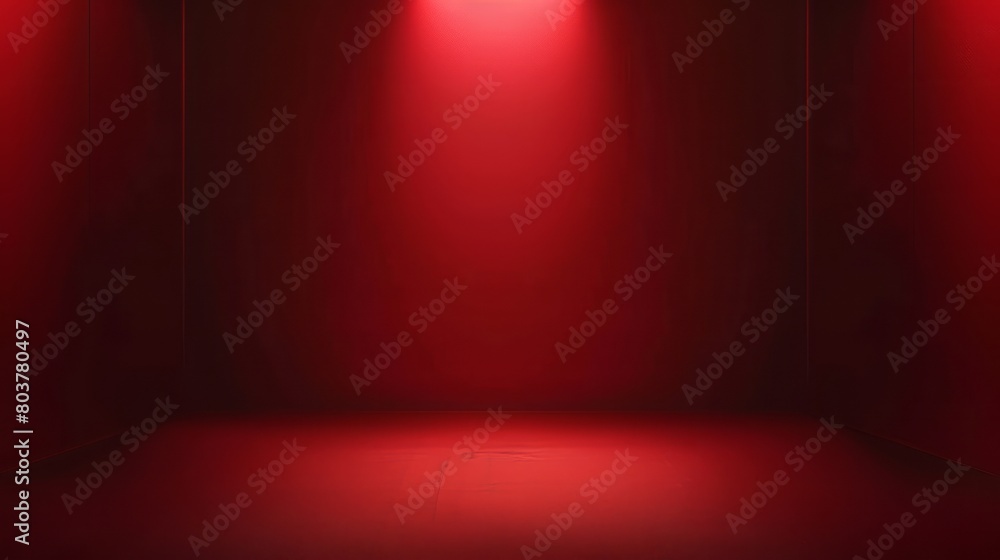 Red background, empty room, studio wall for product display ...