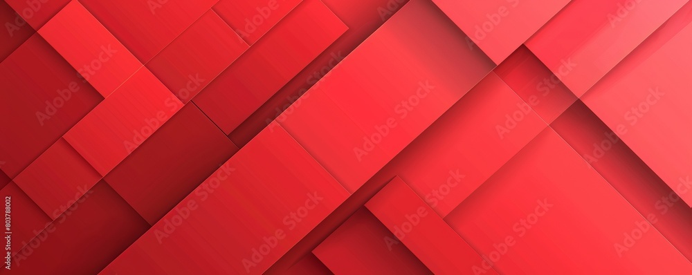 Red background, red color blocks, simple and elegant, with geometric ...