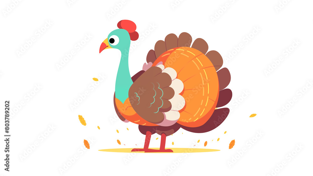 Hand drawn cartoon turkey illustration material Stock Illustration ...
