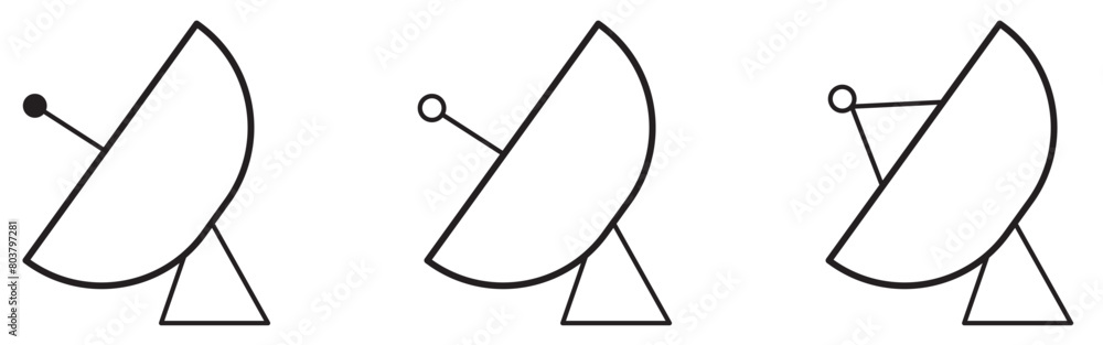 Antenna Icon Set Radio Antenna Icon Radio Tower Icons Communication