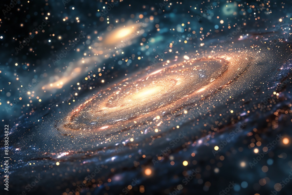 Highquality stock image of a detailed map of the visible universe ...