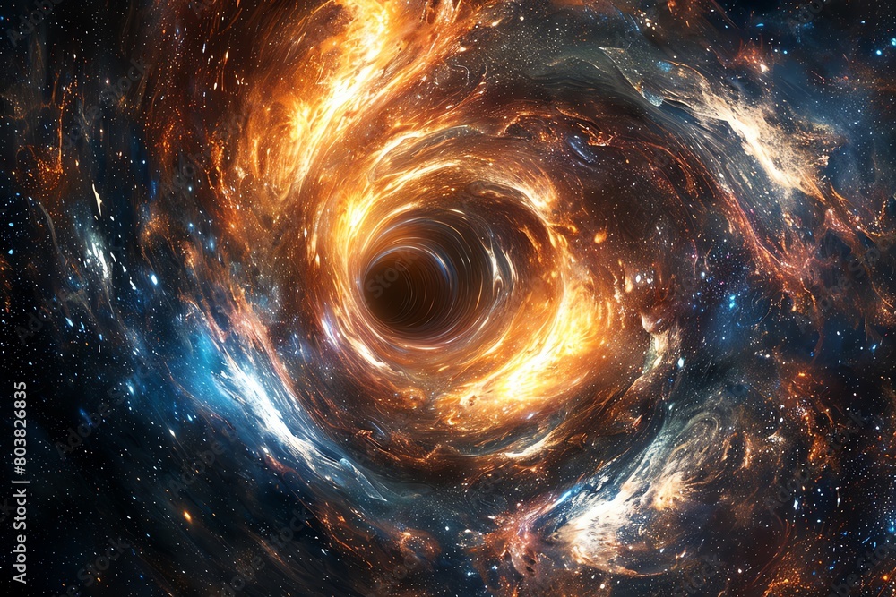 Surreal stock image of a space vortex, gateway to another dimension ...