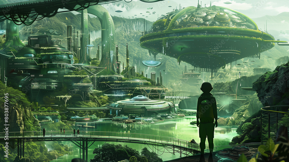 Visualize a future where humans use bioengineered organisms to clean up ...