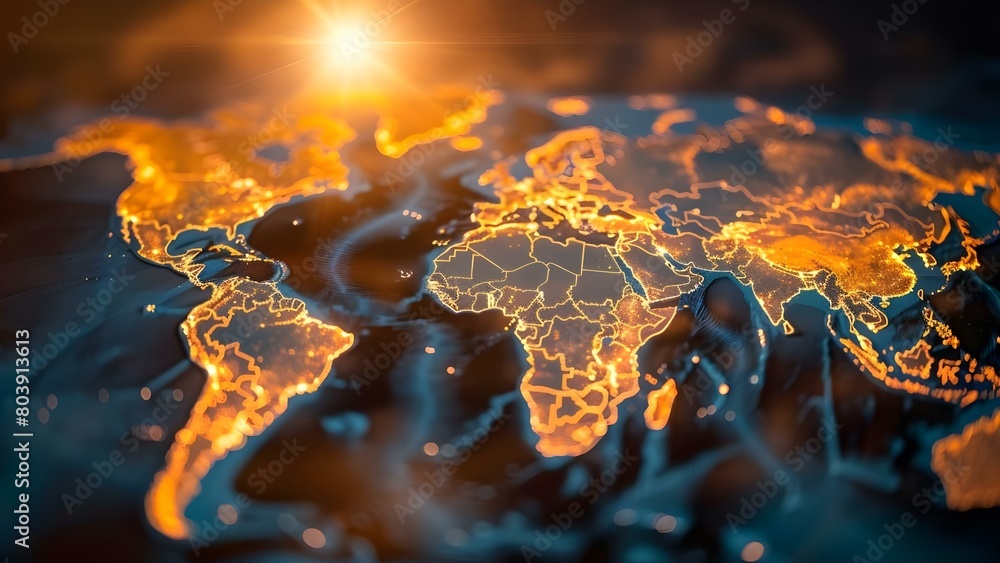 Hightech map highlights global fintech innovations and financial hubs ...