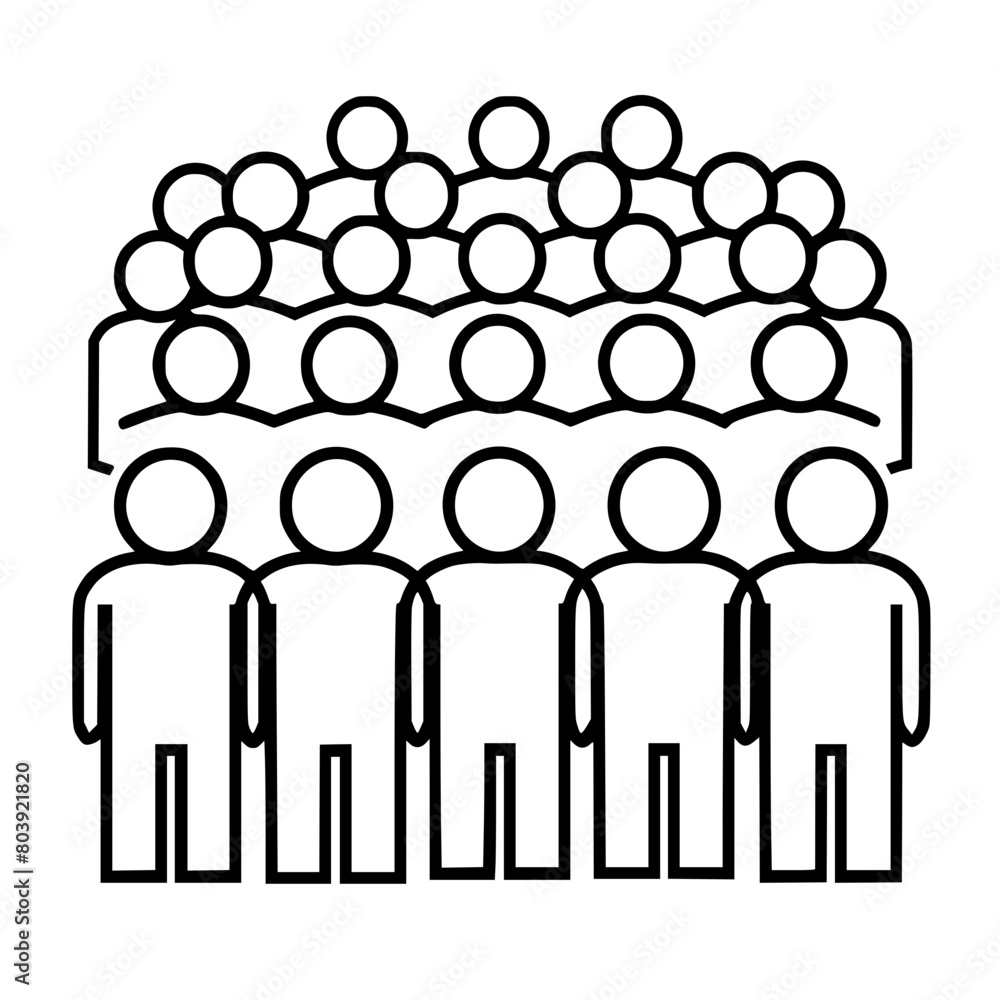 Vetor de teamwork icon, crowd icon, leadership icon, community icon ...