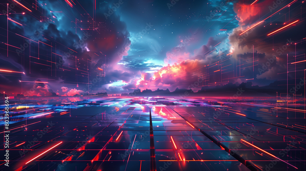 Abstract background in digital format, ideal for depicting a wide range ...