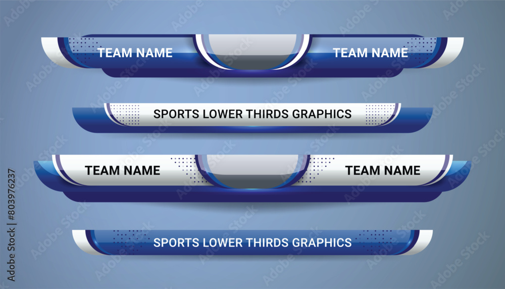 Sport Scoreboard Broadcast Graphic and Lower Thirds Template for soccer ...