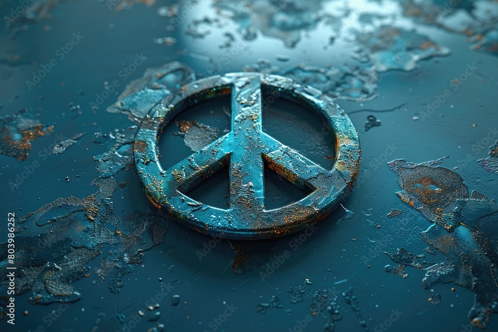 peace sign , Peace symbols , Peace Illustrations on blue background ...