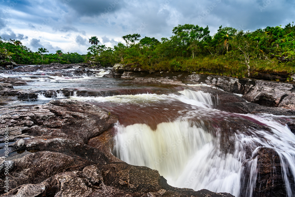 The rainbow river or five colors river is in Colombia one of the most ...