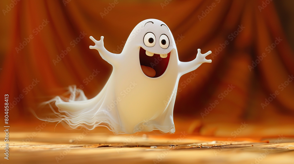 cartoon, ghost, spooky, character, haunted, animation, spectral ...