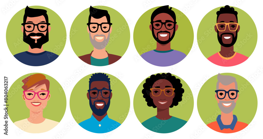 retrato de grupo diverso personas de diferentes razas y colores con ...