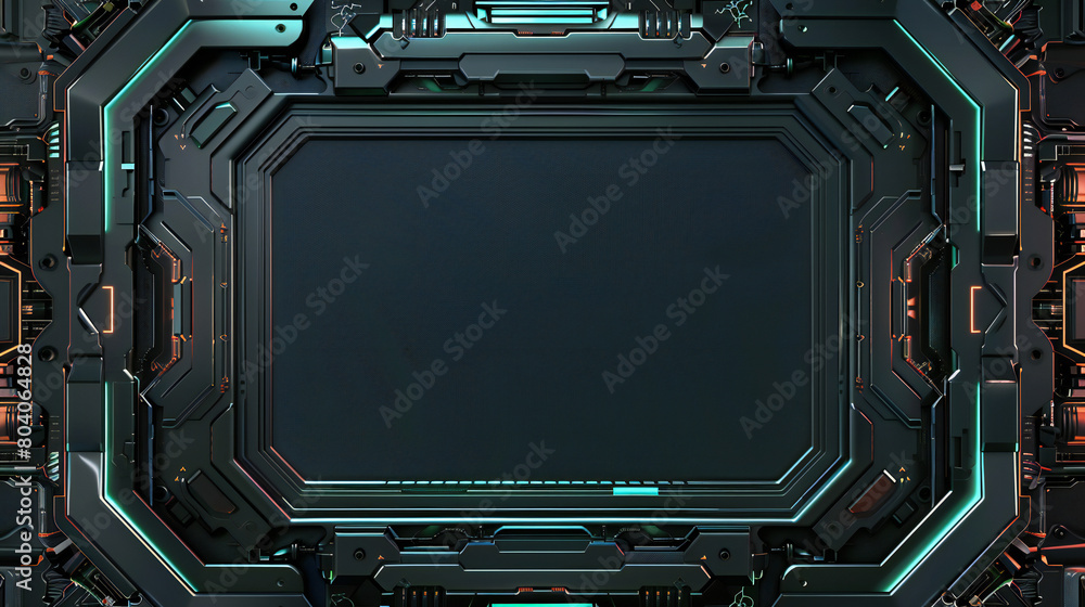 cyberpunk border frame style background Stock Illustration | Adobe Stock