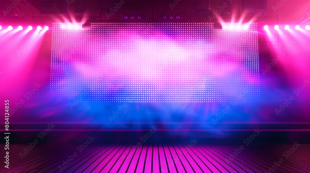 Screen background with LED lights that glow in the dark. Led light ...