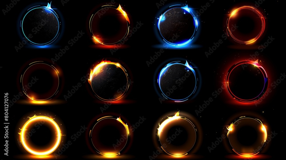 The solar eclipse effects of a blazing edge on a dark planet isolated ...