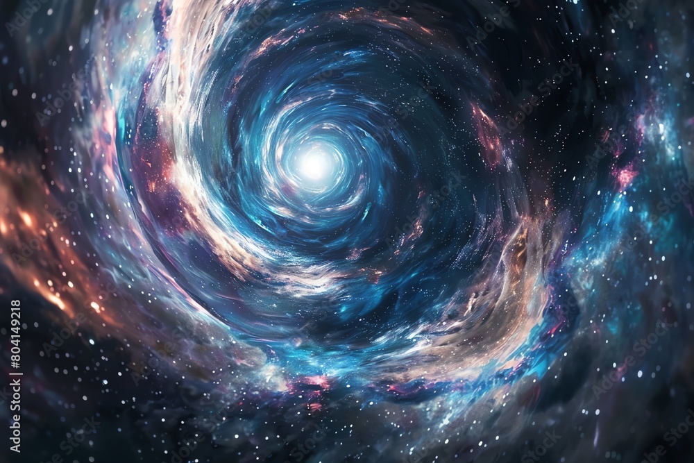 Surreal stock image of a space vortex, gateway to another dimension ...