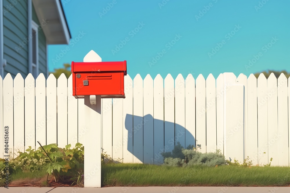 Home mailbox , a symbol of connection awaiting news and messages Stock ...