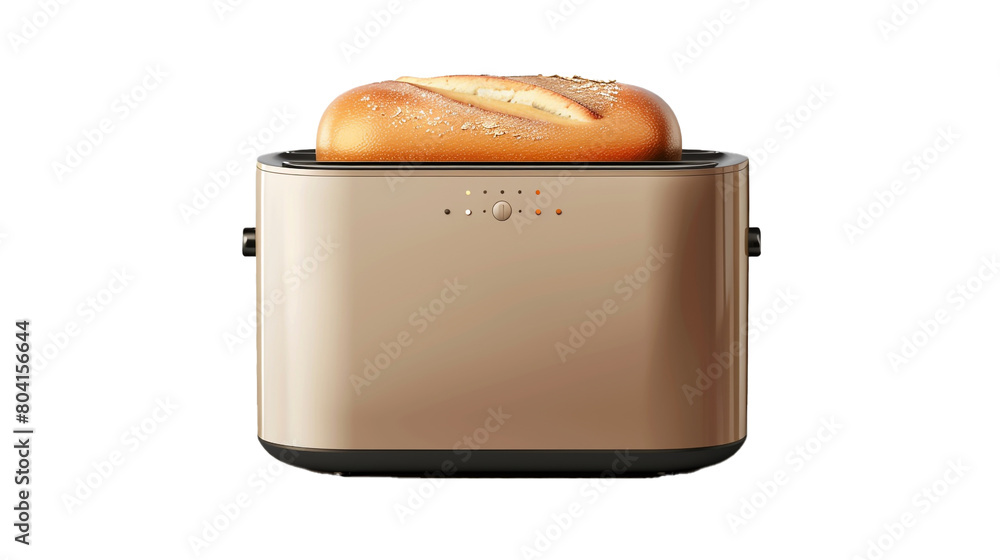 A smart bread machine with crust color selector on a transparent ...