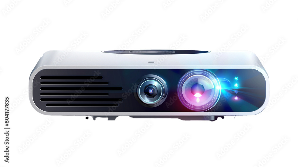 A smart interactive projector with gesture control on a transparent ...