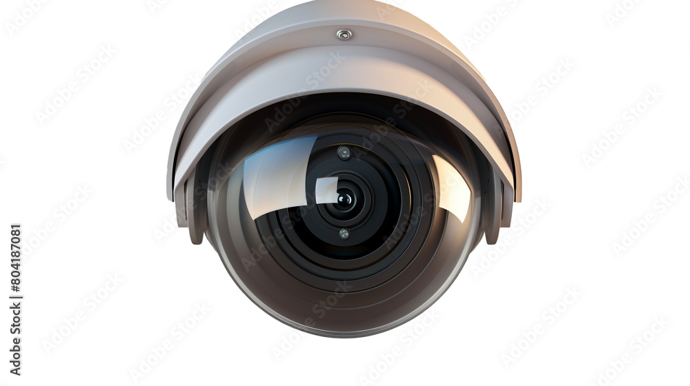 A smart security camera with night vision on a transparent background ...
