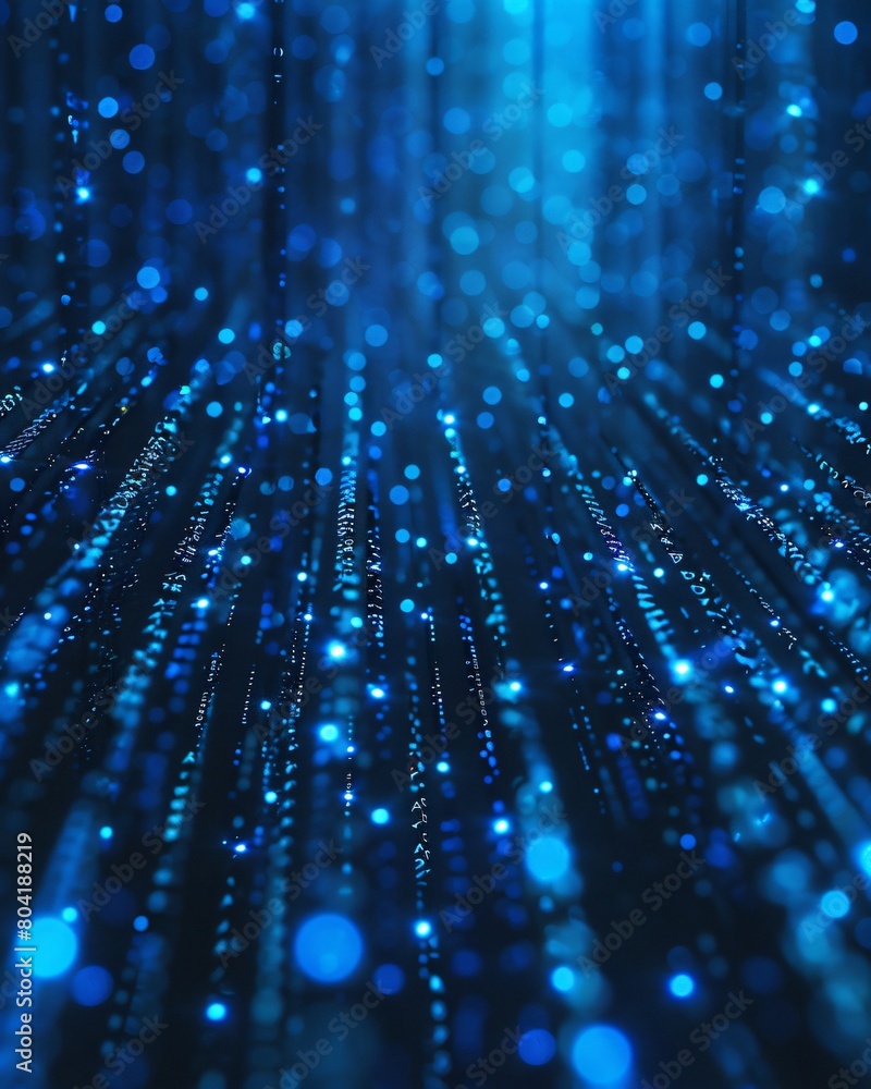 Blue Data Lines in 3D: 3D Visualization of Blue Data Lake and Data ...