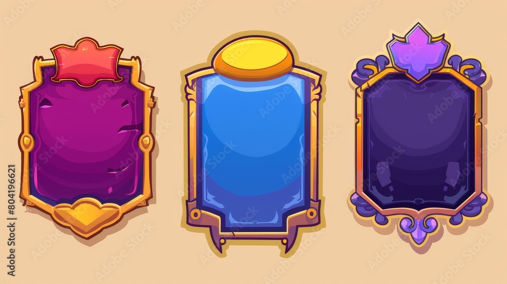 Modern cartoon set isolated on white background with dialogue boxes ...