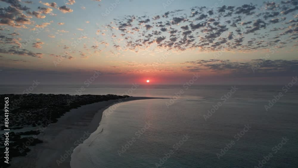 Epic sunset at Turquoise Bay Beach in Western Australia close to ...