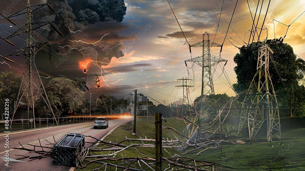 Energy Emergencies: Photos depicting energy crises, power outages, and ...