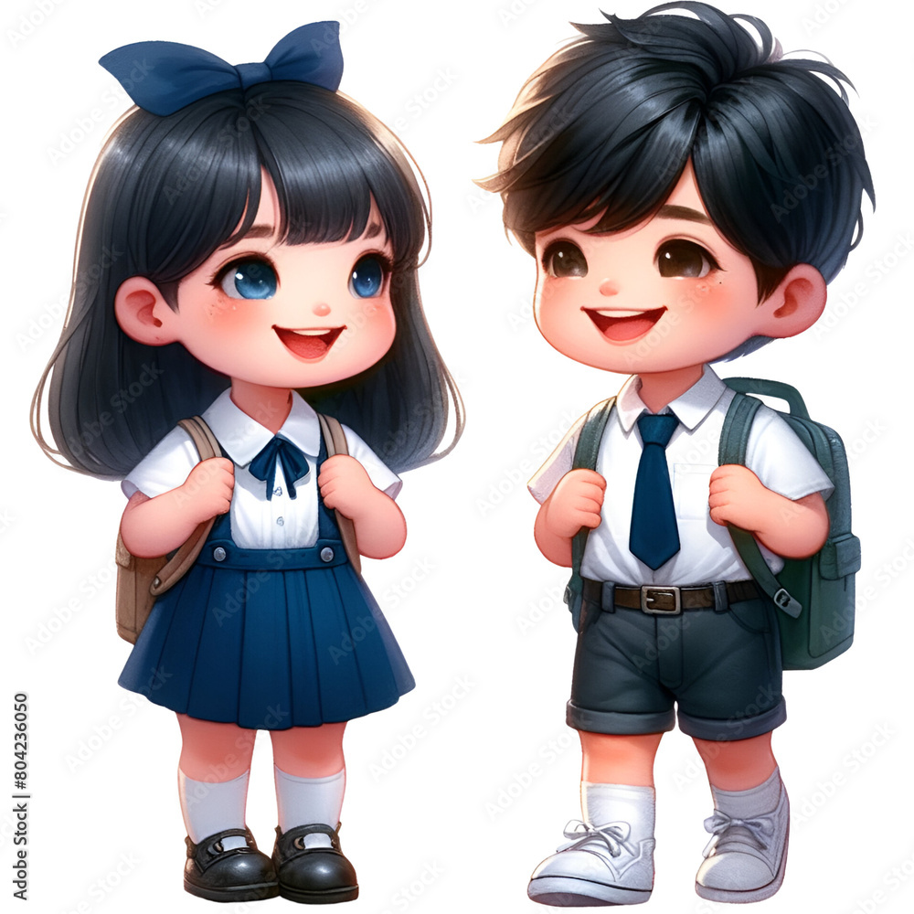 Back To School PNG, Cute School Children Clipart, Elementary School ...